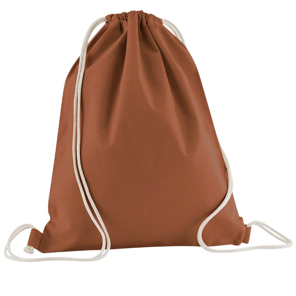 Westford Mill InCo Organic Cotton Drawstring Bag | Orange | Terracotta ...