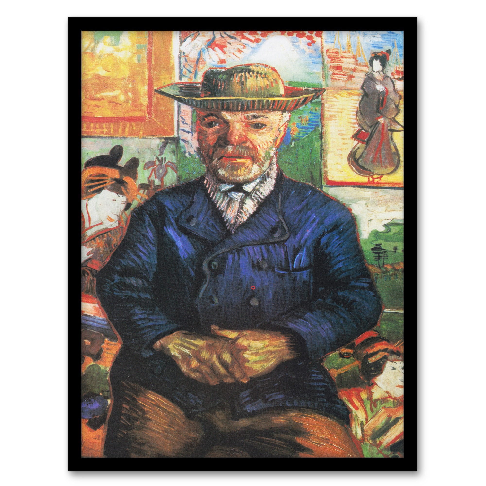 Vincent van Gogh Framed Wall Art Print Portrait of Pere Tanguy Home ...