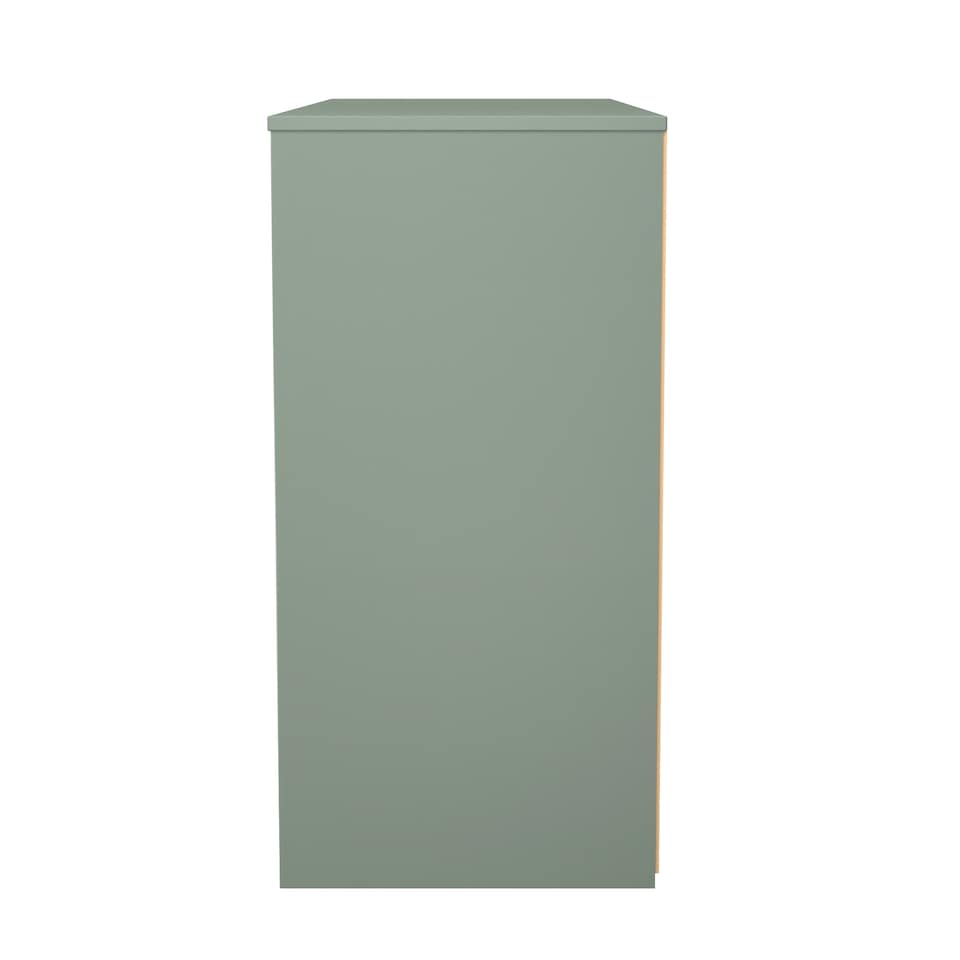 Memphis 6 Drawer Wide Chest of Drawers in Reed Green (Ready Assembled ...