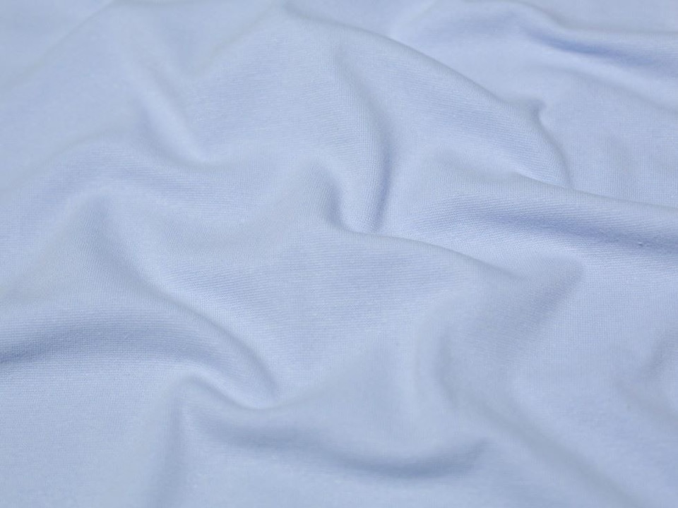 Minerva Core Range Blue Tubular Ribbing Stretch Knit Fabric for ...