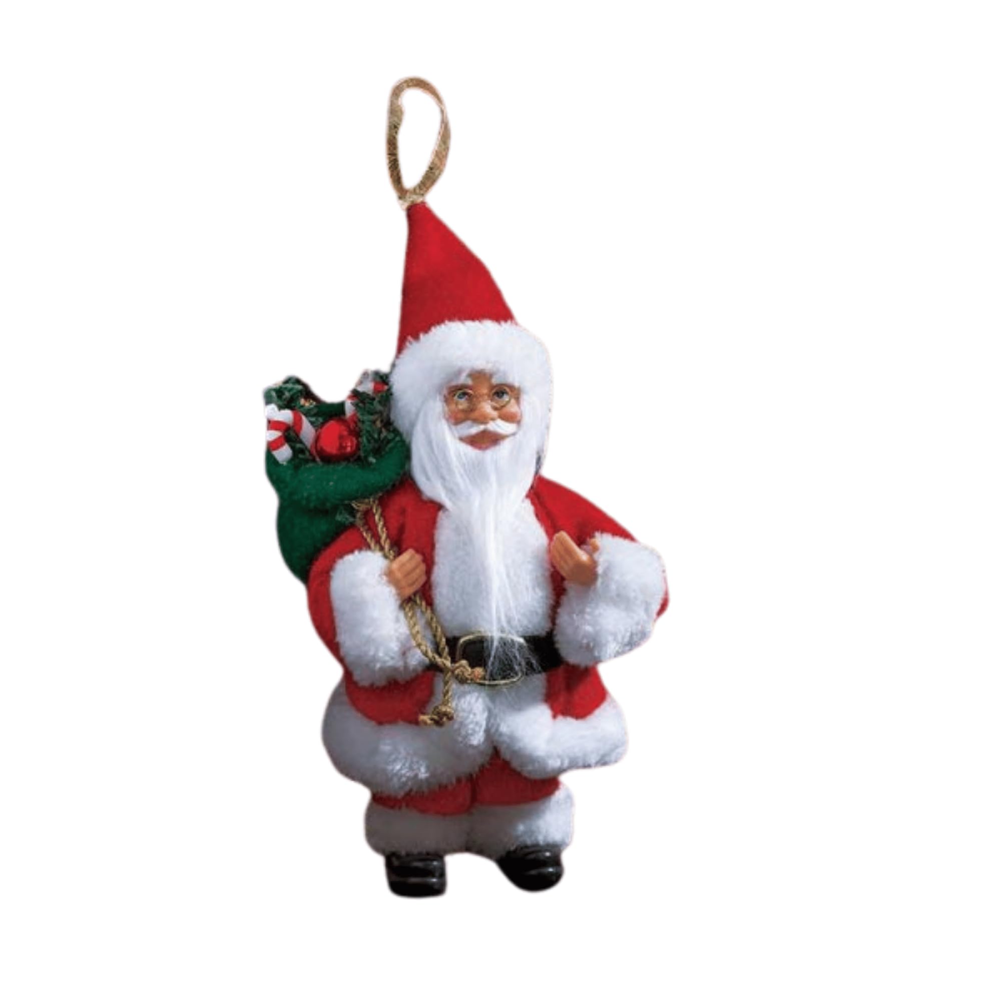 24cm Red and White Traditional Hanging Santa Christmas Pendant - Tesco ...