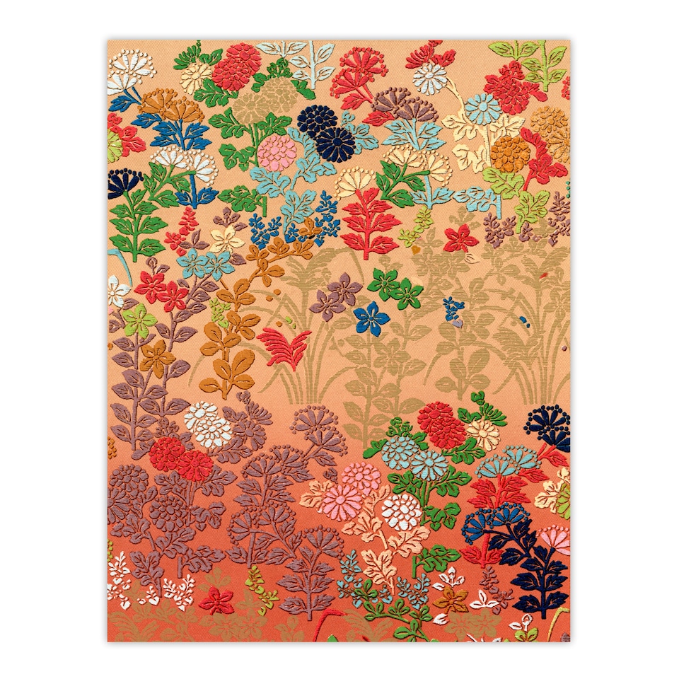 Floral Japanese Fan Pattern G A Audsley Vintage Huge Wall Art Print ...