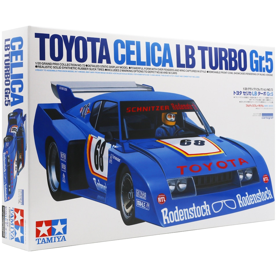 Tamiya Toyota Celica LB Turbo Gr.5 Racing Car Model Kit Scale 1 20 ...