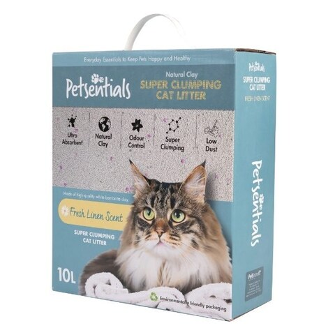 Petsentials Cat Litter Fresh Linen 10L Box - Tesco Groceries