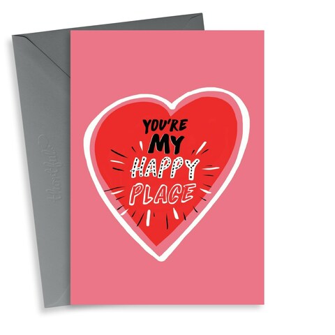 Cute Happy Place Valentine's Day Card - Tesco Groceries