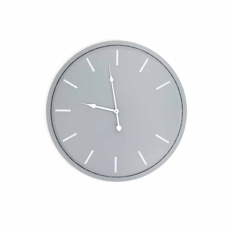 Karlsson Wall Clock - Metal - L4 x W49 x H49 cm - Grey | Grey - Tesco ...