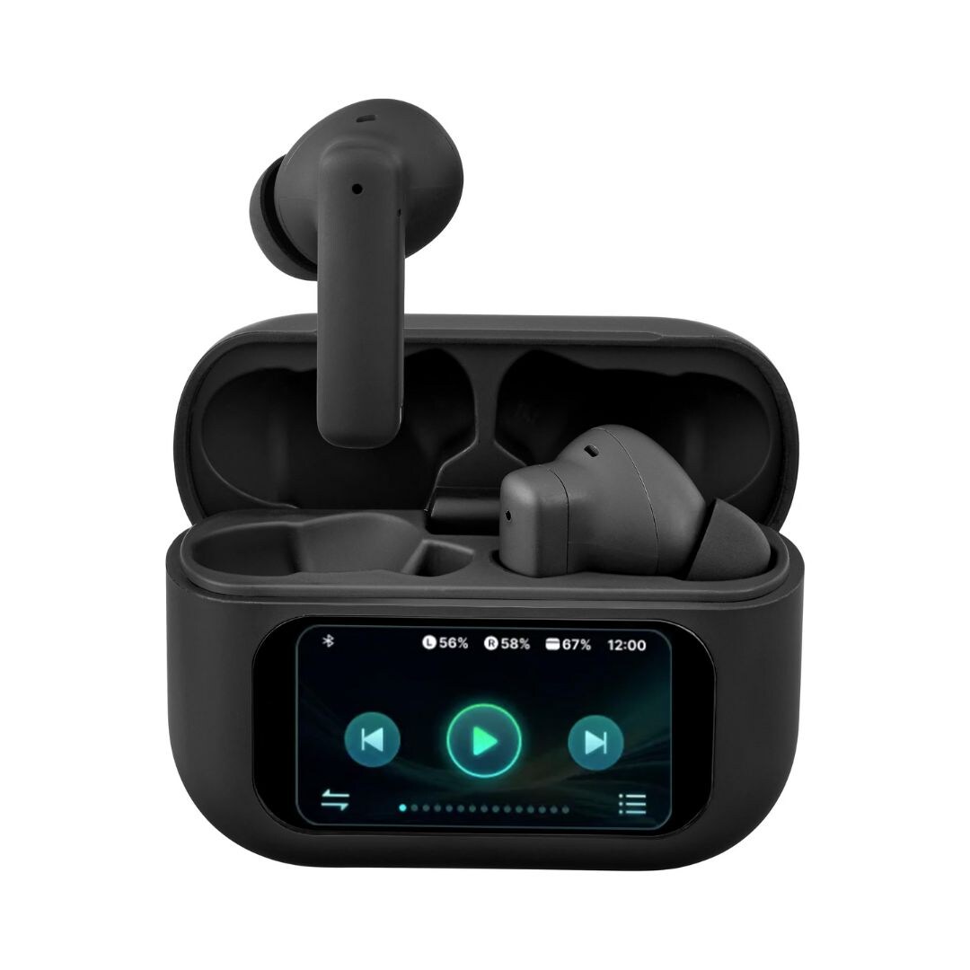 Streetz T600 ANC True Wireless Earbuds with LCD Screen - Black - Tesco ...