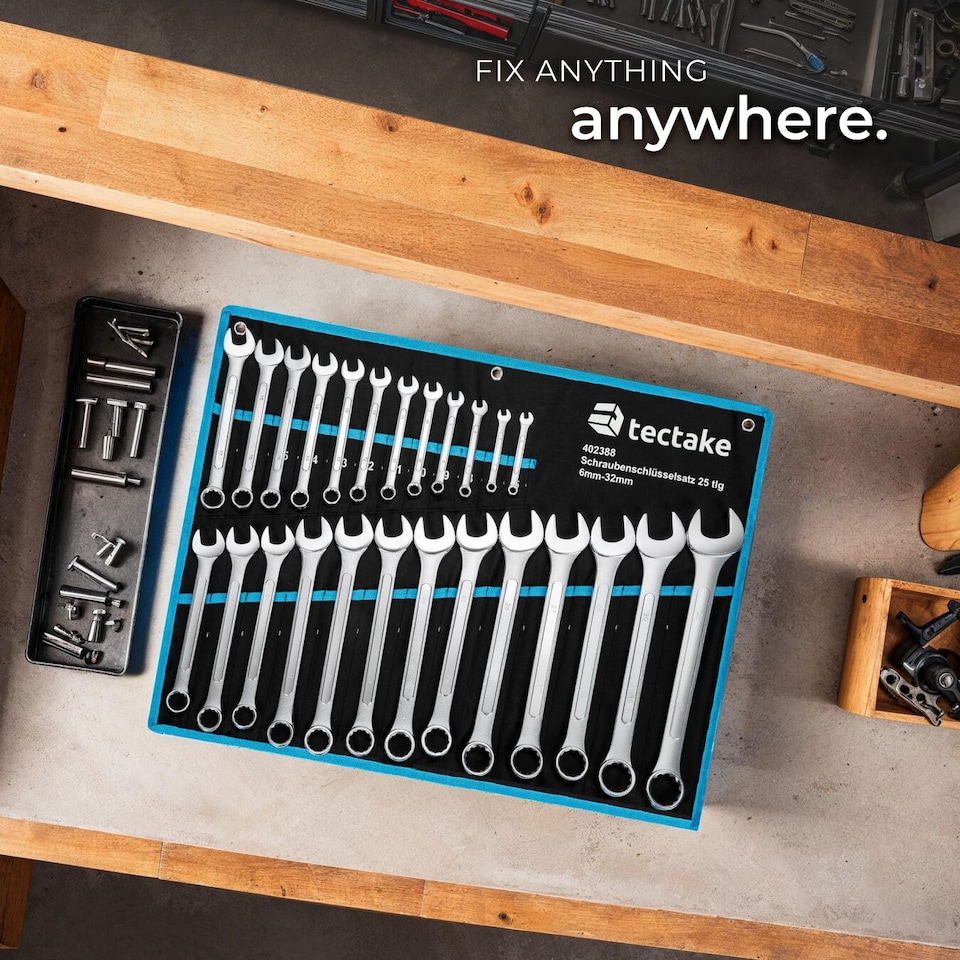 Spanner Set 25 pc. set | Black | black/blue | 63 x 50 x 7 cm | 1 ...