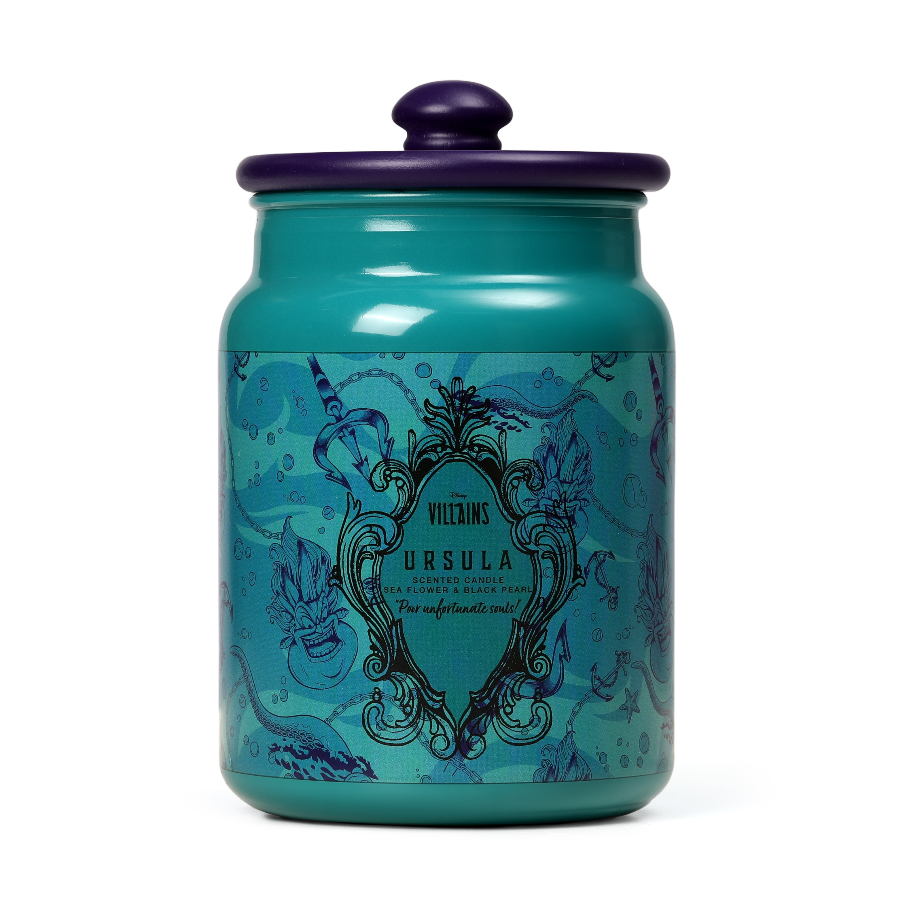 Disney Villains Ursula Sea Flower And Black Pearl Scented Candle 430g ...