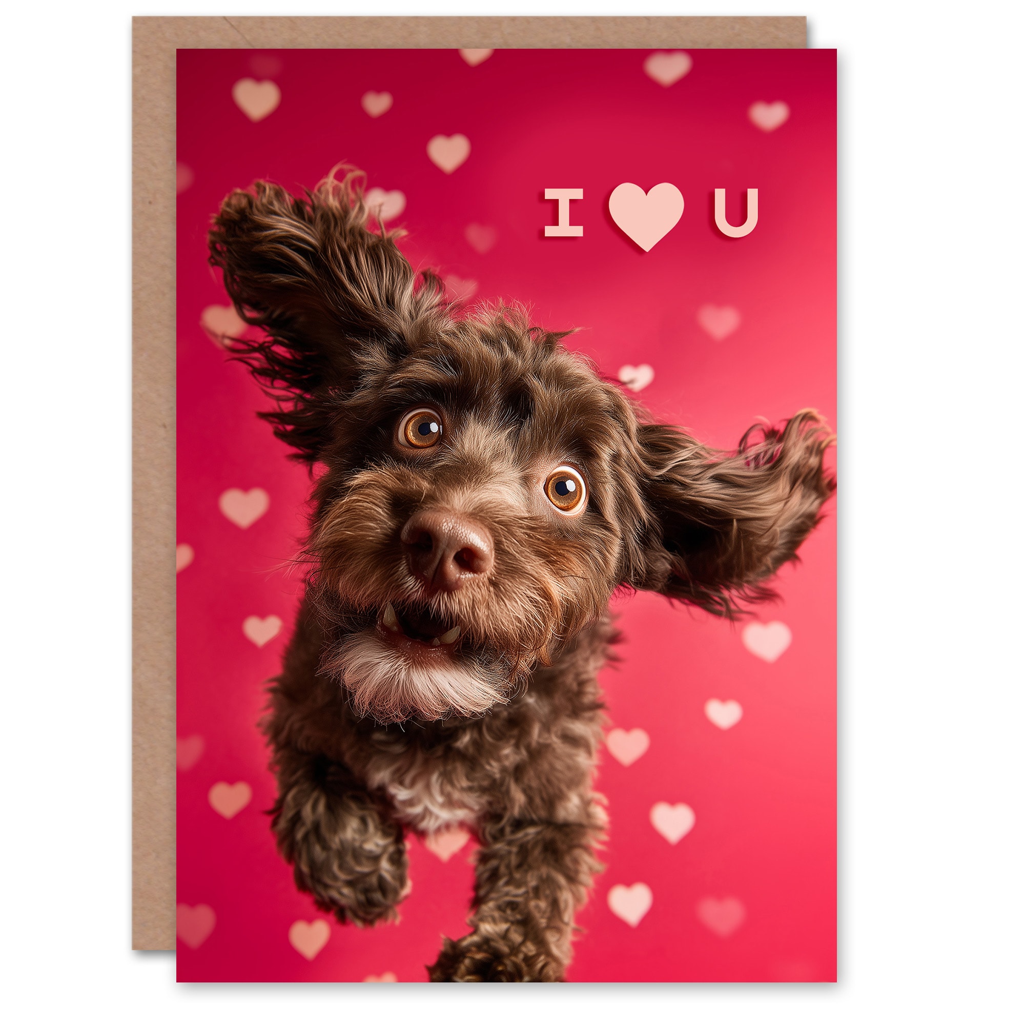 I Heart You Cute Fun Cockapoo Photo Dog Lover Valentine's Day Card ...