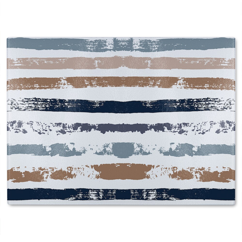 Brush Strokes Glass Chopping Board | Multi - Tesco Groceries