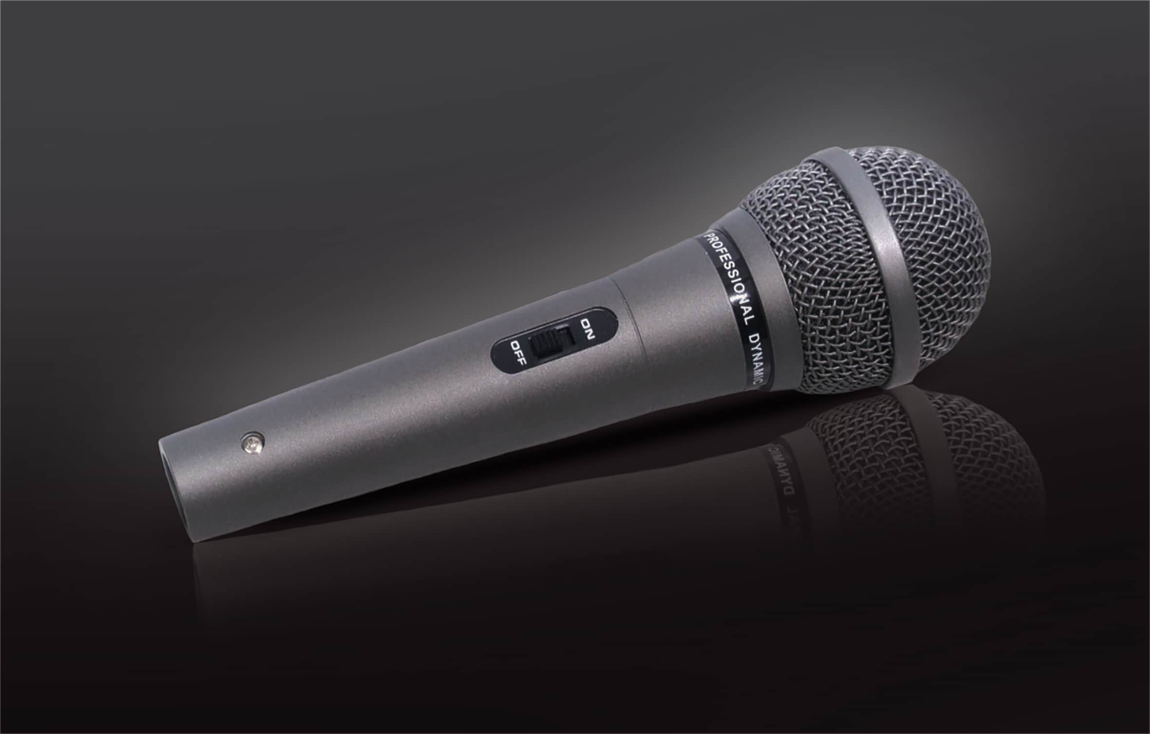 SoundLAB Dynamic Handheld Microphone 600 Ohm Gun Metal - Tesco Groceries