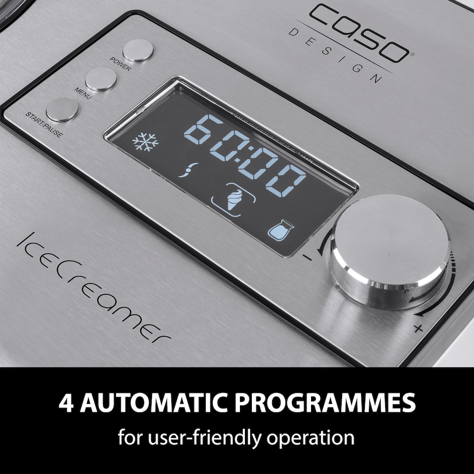 Caso Design IceCream, 5-in-1 Yoghurt and Ice Cream Maker, 2L Capacity ...