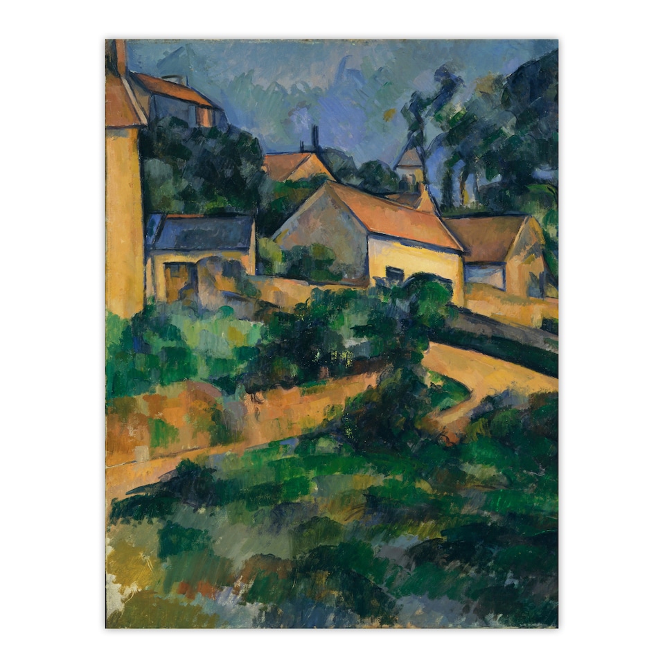 Paul Cezanne Framed Wall Art Print Turning Road at Montgeroult Home ...