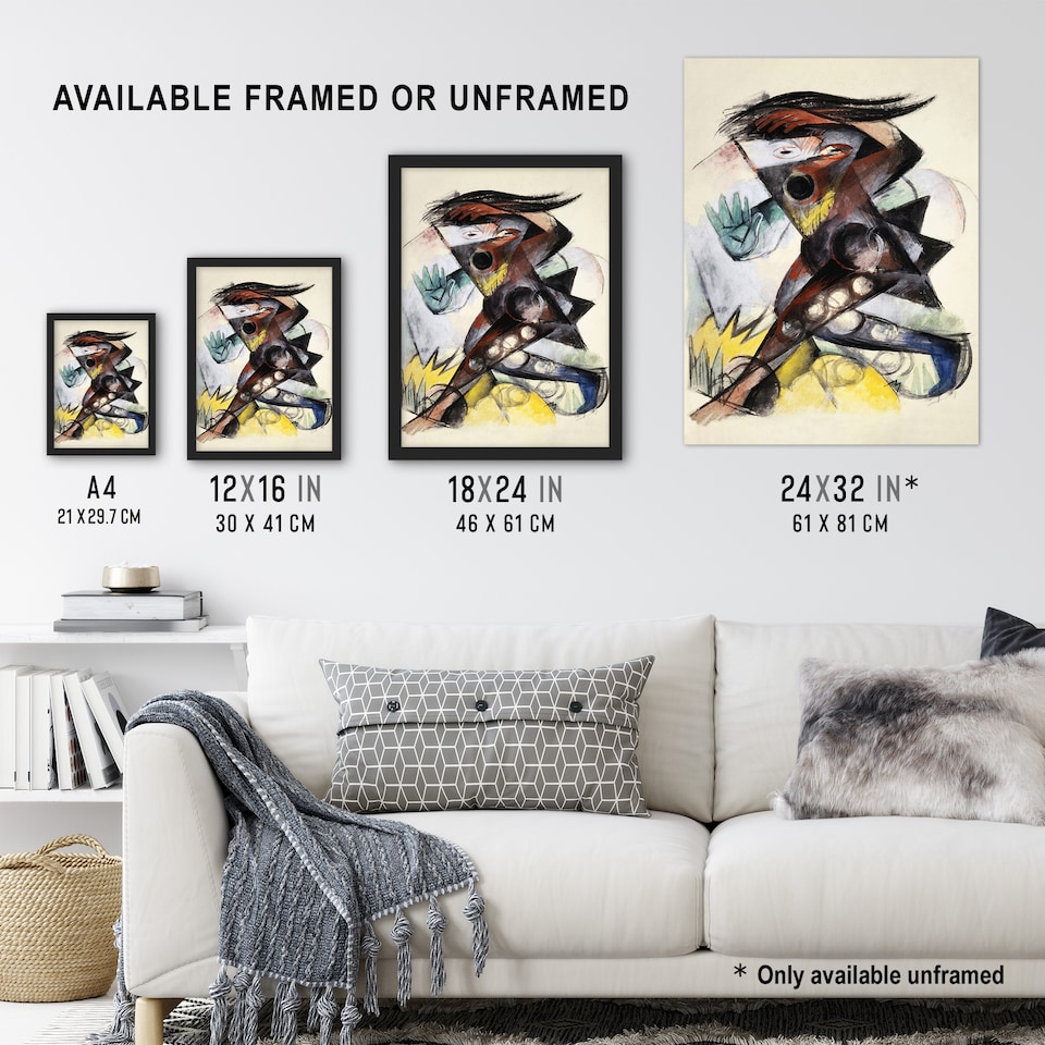 Caliban Figurine for The Tempest Marc Vintage Wall Art Poster Print ...