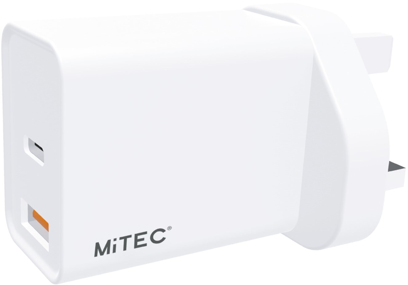 MiTec MiPower 18W Dual-USB Fast Charger White - Tesco Groceries
